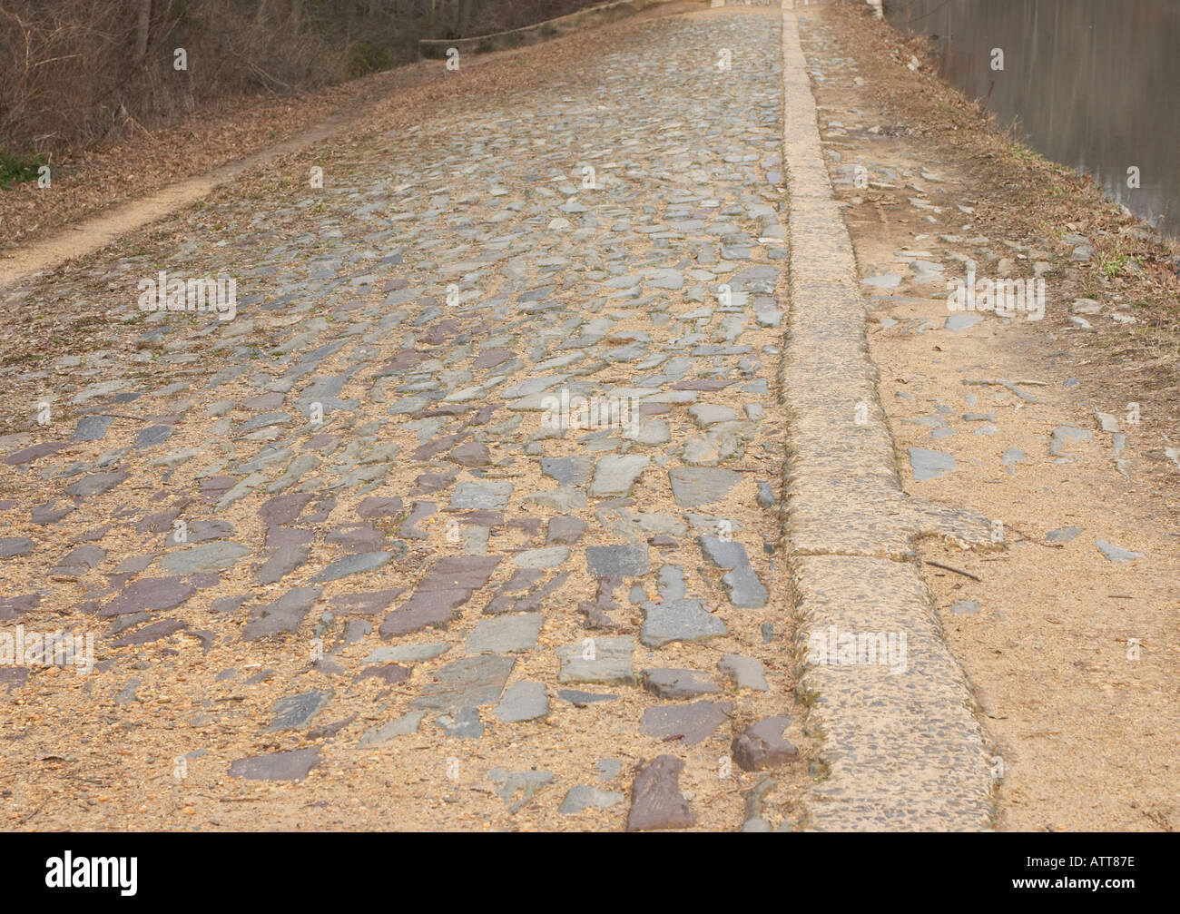 Stones along a path Stock Photo - Alamy
