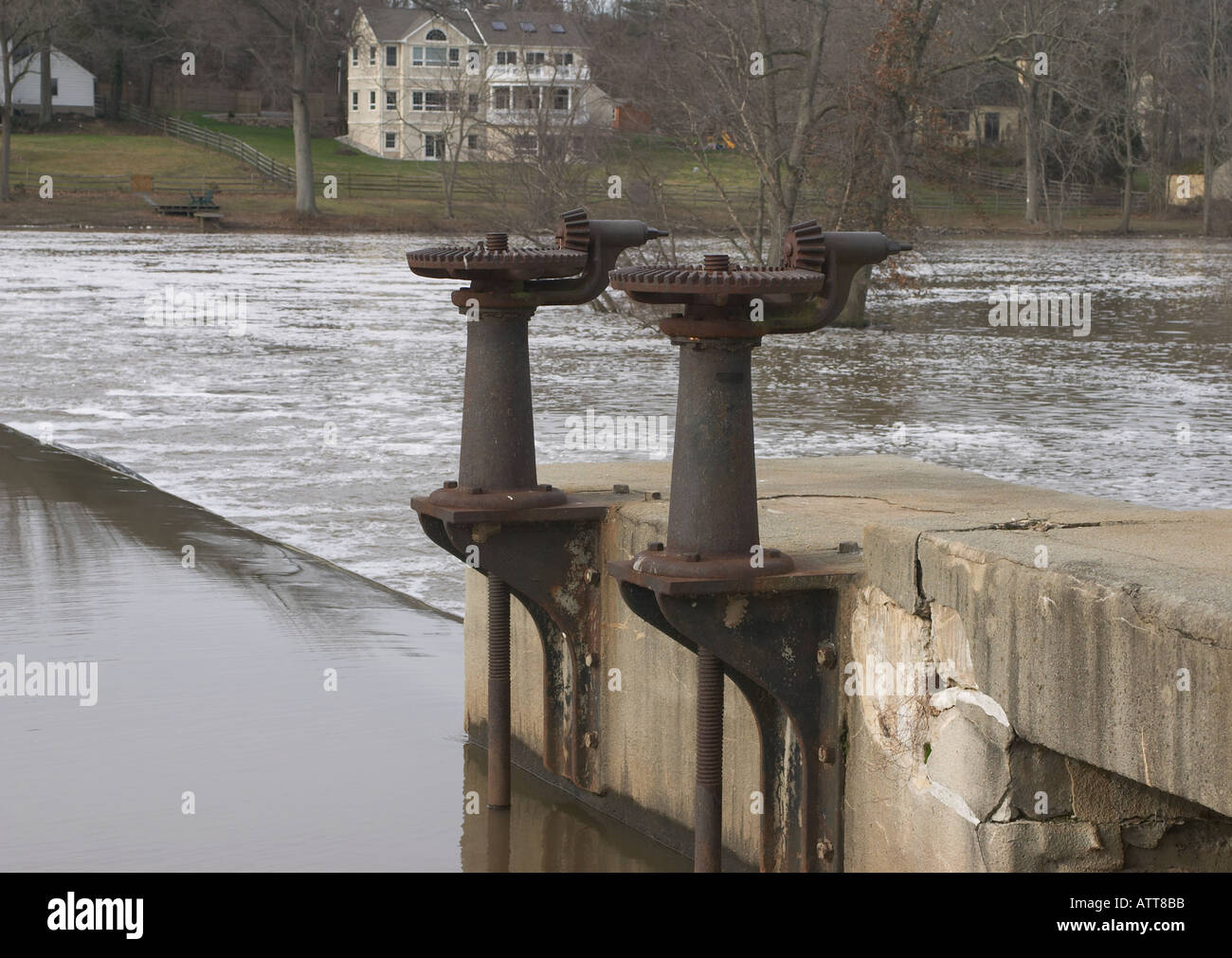 Old feeder valves on the Delaware and Raritan Canal They would be ...