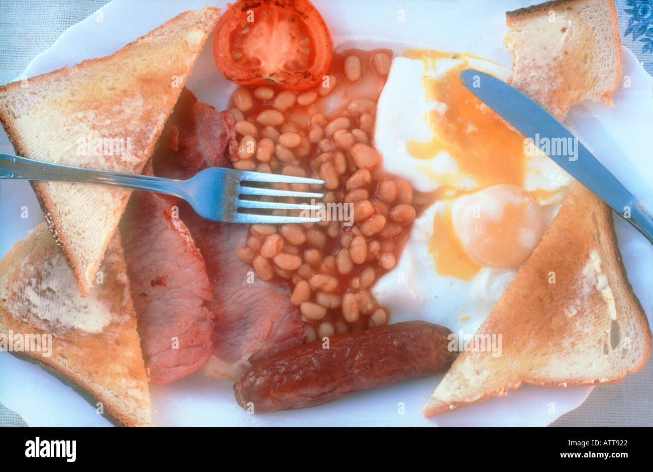 Full English Breakfast Stock Photo - Alamy