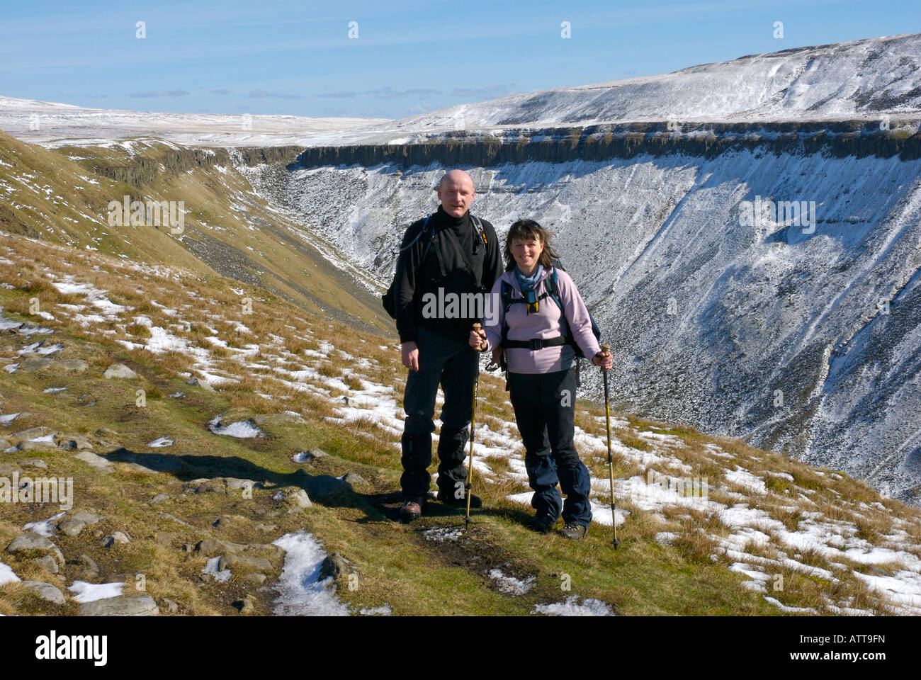 Pennine way cumbria walk snow uk hi-res stock photography and images ...