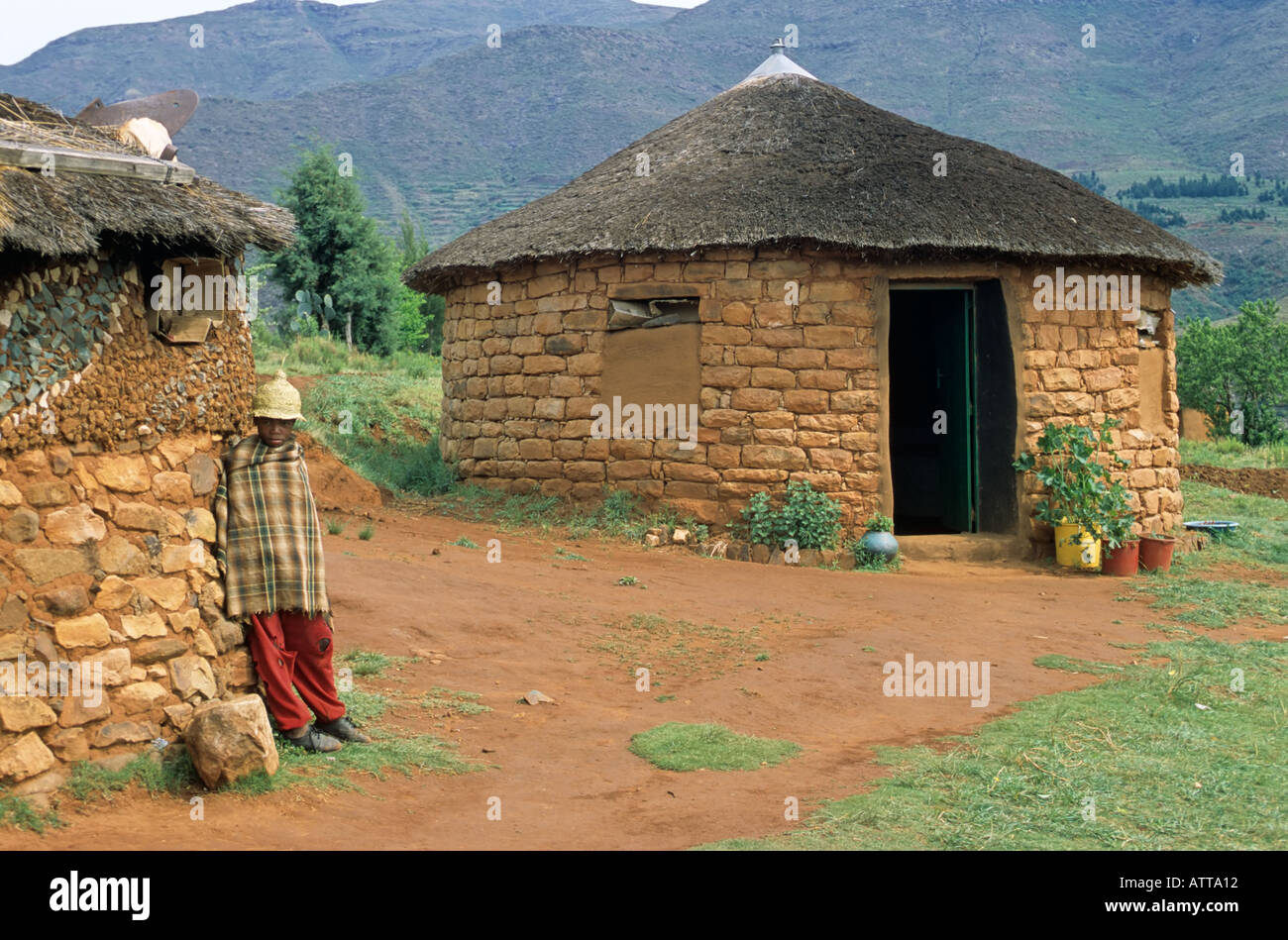 Malealea Village, Lesotho Stock Photo - Alamy