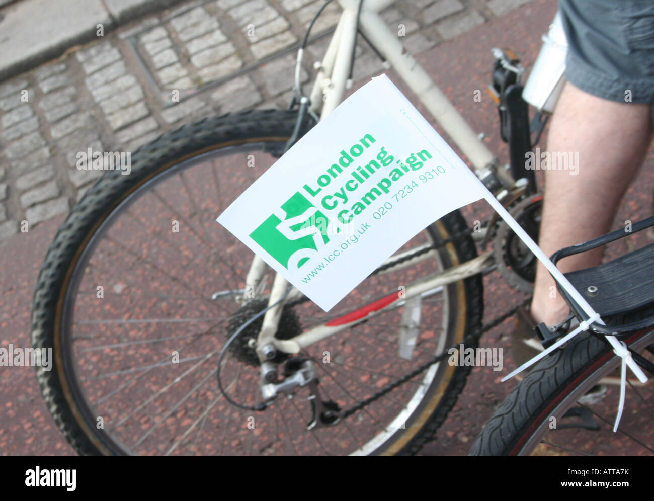 London Cycling Campaign Flag Stock Photo - Alamy