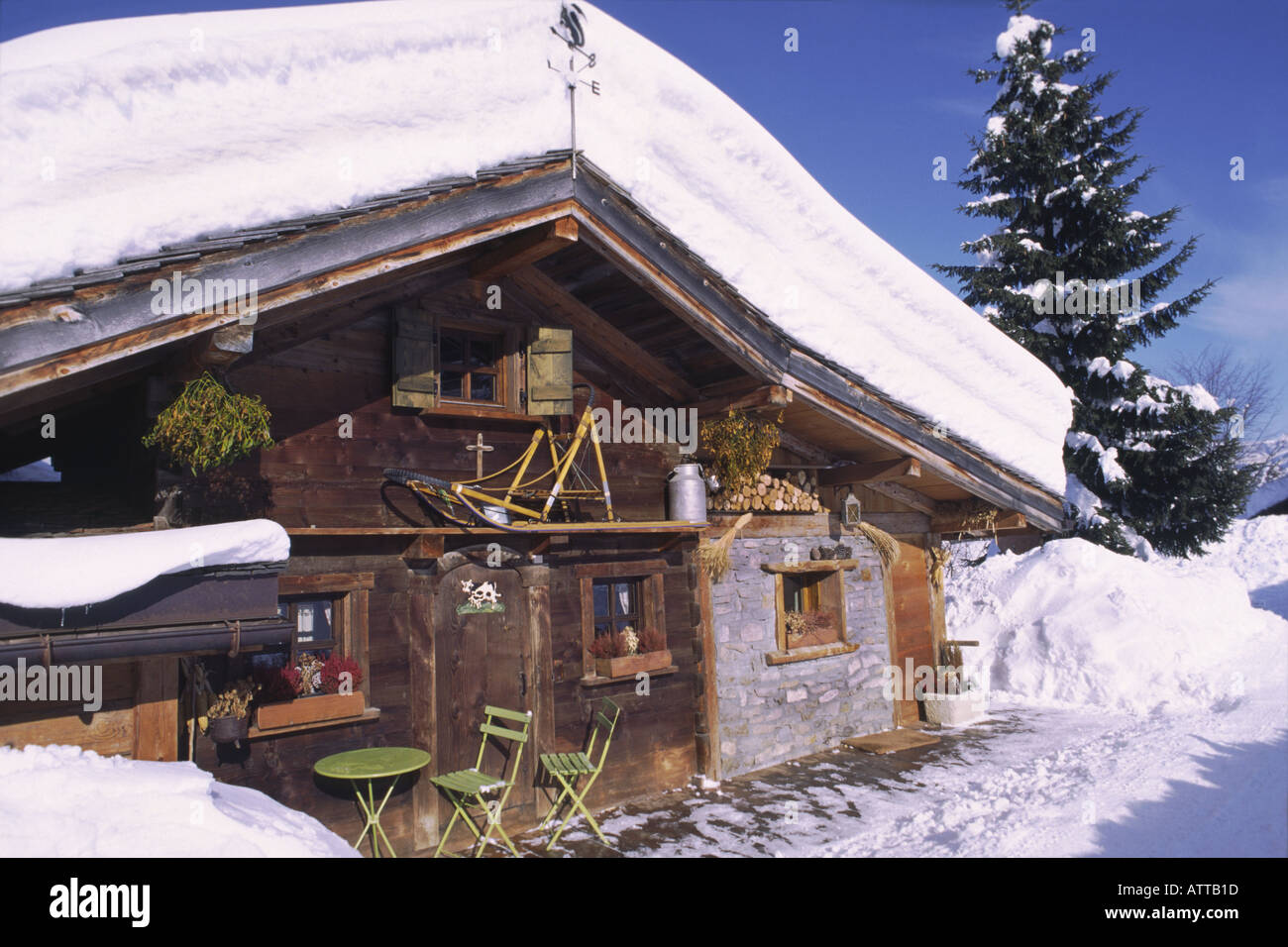 Megeve winter resort hi-res stock photography and images - Alamy