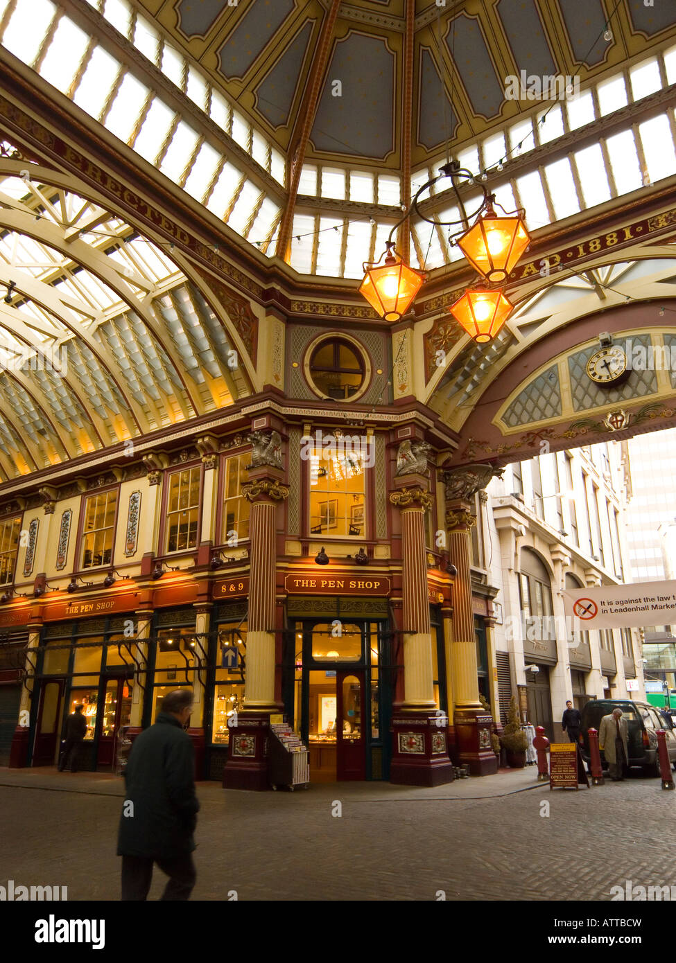 A Pen Shop in the covered Leadenhall Market in the City of London ...