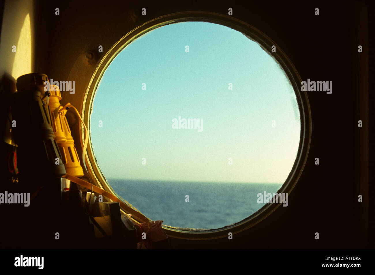 A view out of a porthole on board ship Stock Photo - Alamy