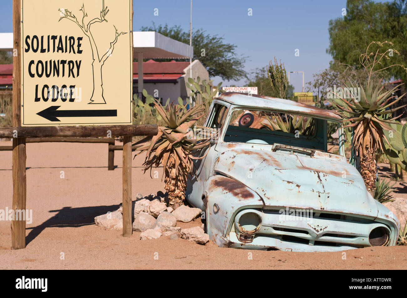 Solitaire country lodge namibia old truck hi-res stock photography and ...