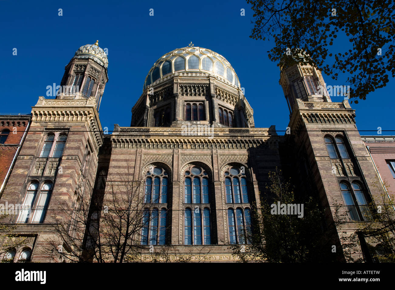 Neue Synagoge, the new Synagogue at Oranienburgerstrasse built in 1857 ...