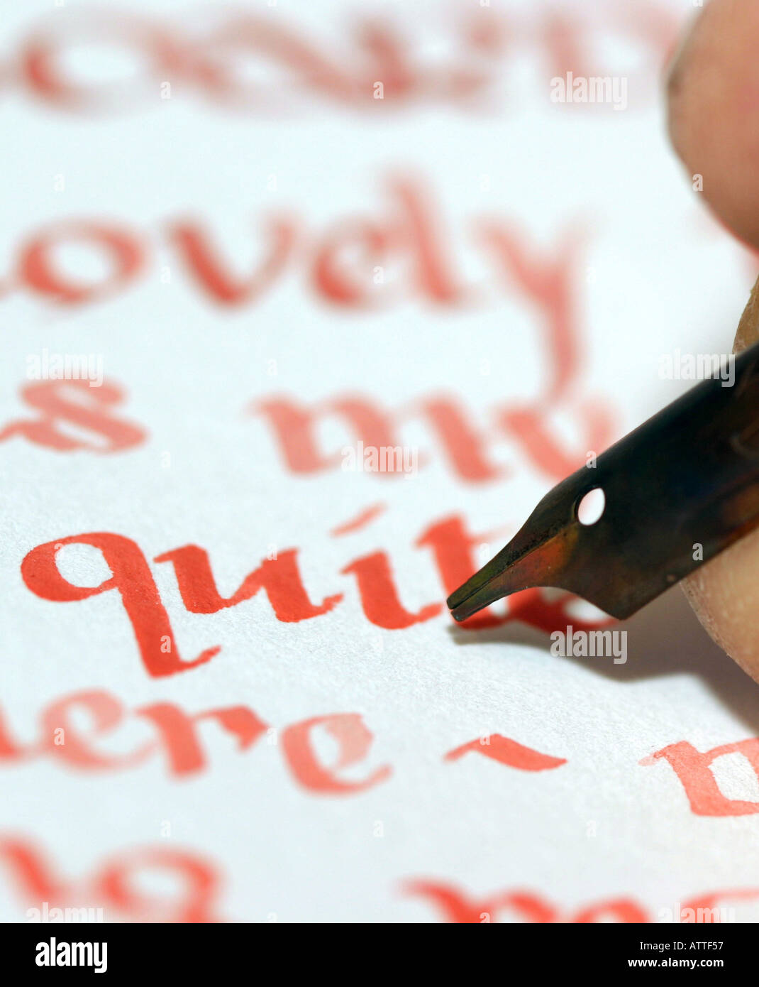 Old script calligraphy hi-res stock photography and images - Alamy