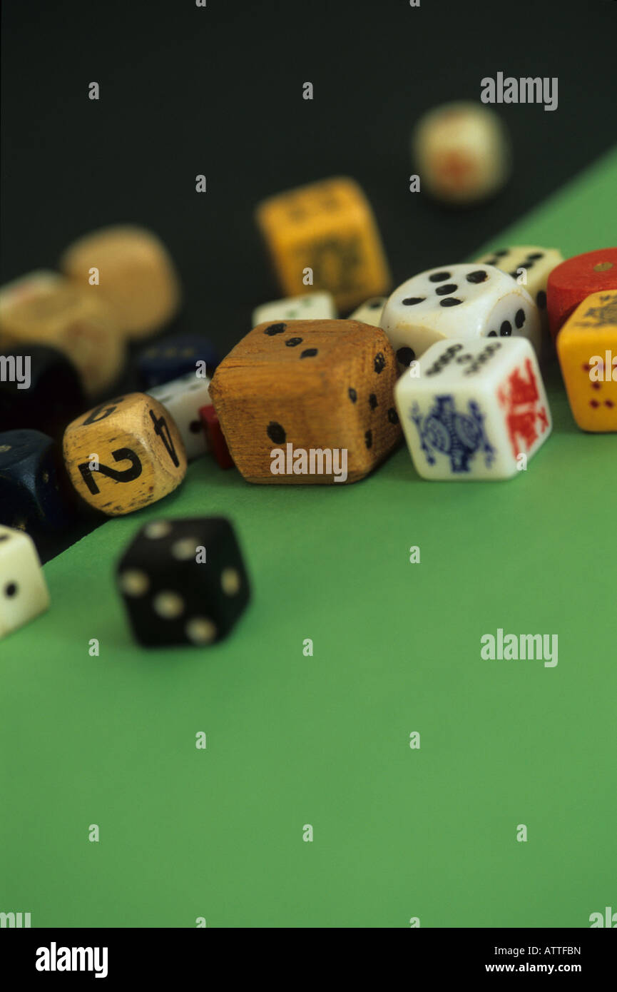 collection of dice Stock Photo - Alamy