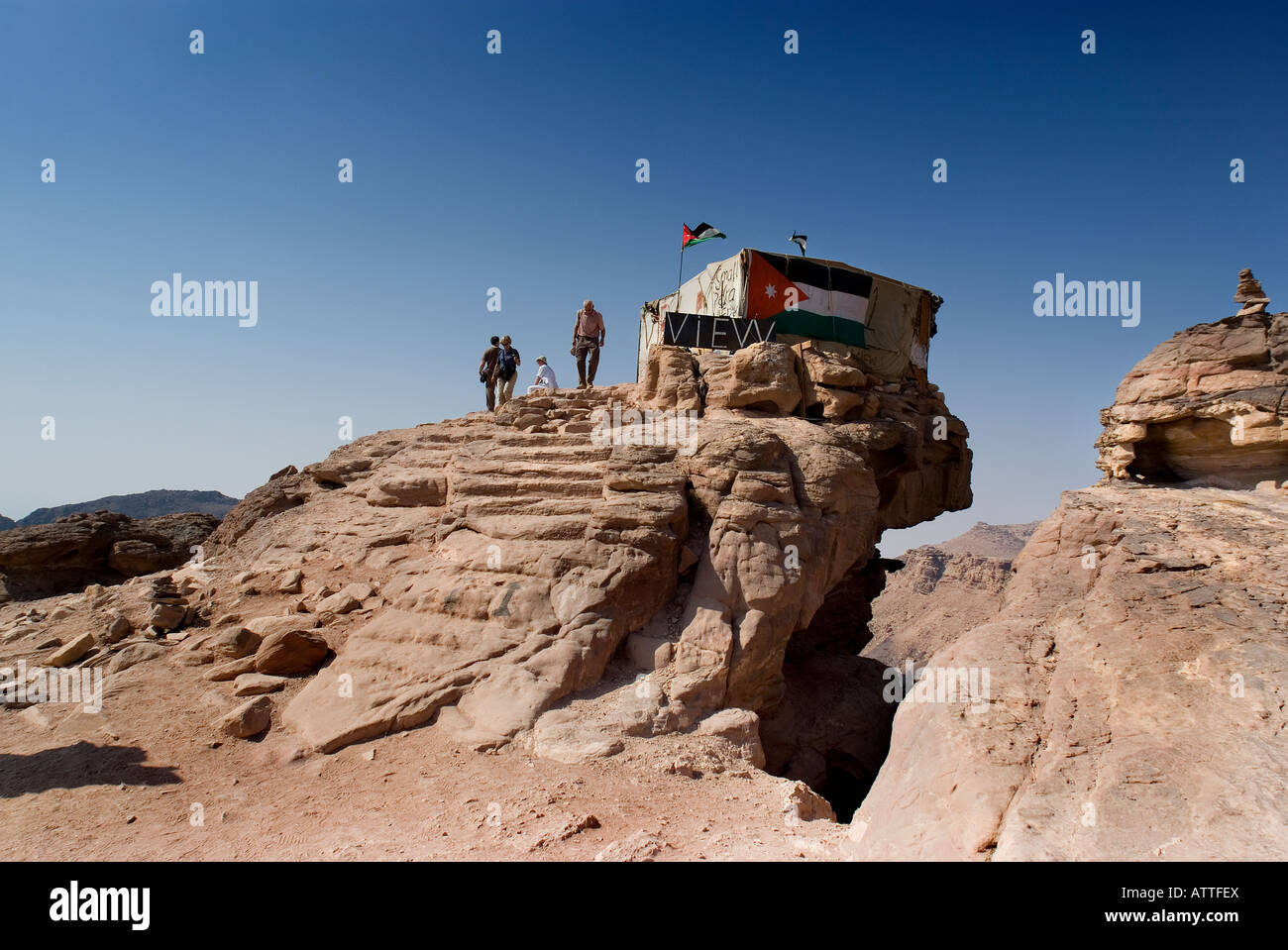 Wadi Araba Viewpoint Petra Jordan Stock Photo - Alamy