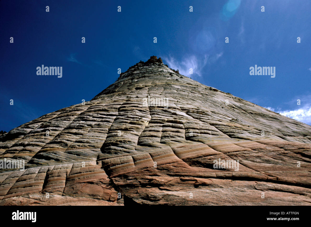 UT Utah Zion National Park Checkerboard Mesa erosion geologic ...