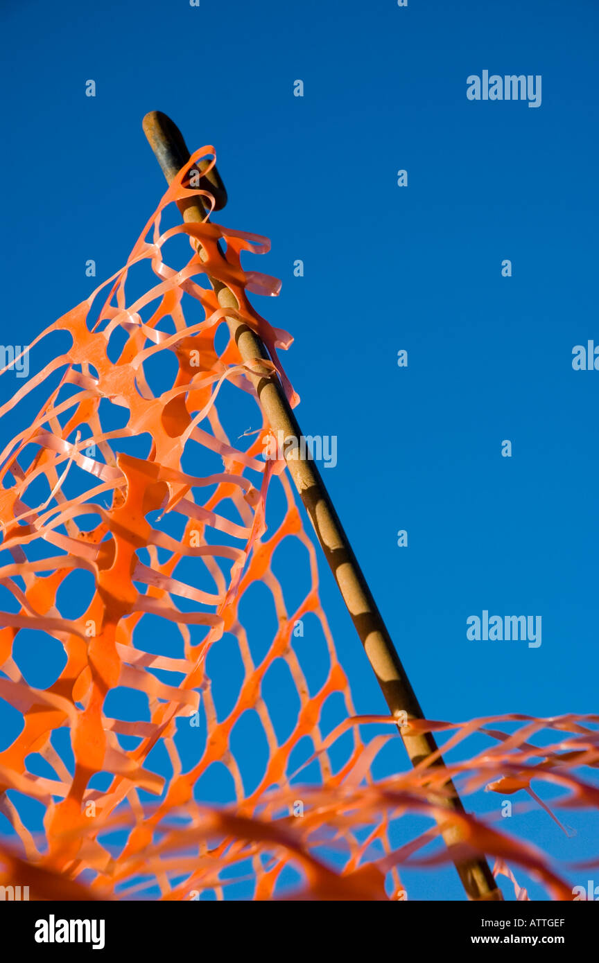 Orange Plastic Fencing Stock Photo - Alamy