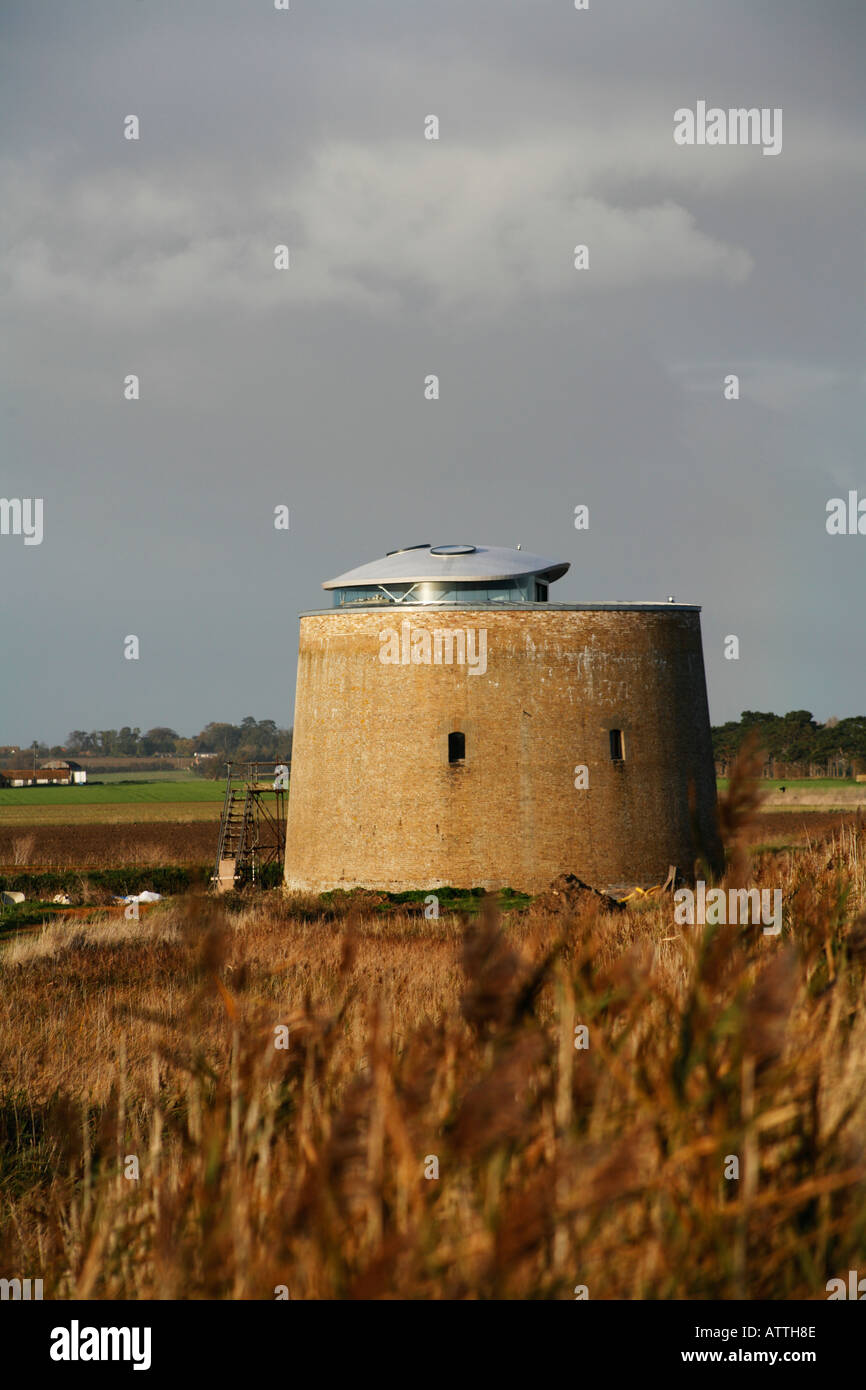 Martello Tower at East Bawdsey Suffolk being converted into a home ...