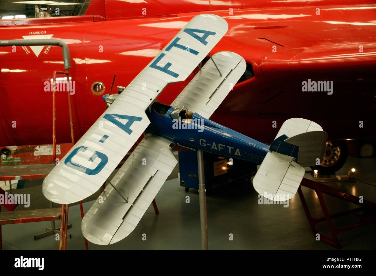 One eighth scale model of Hawker Tomtit on exhibit at Tangmere RAF ...
