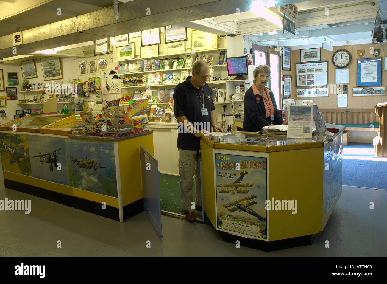 Shop and reception area at Tangmere Military Aviation Museum at ...