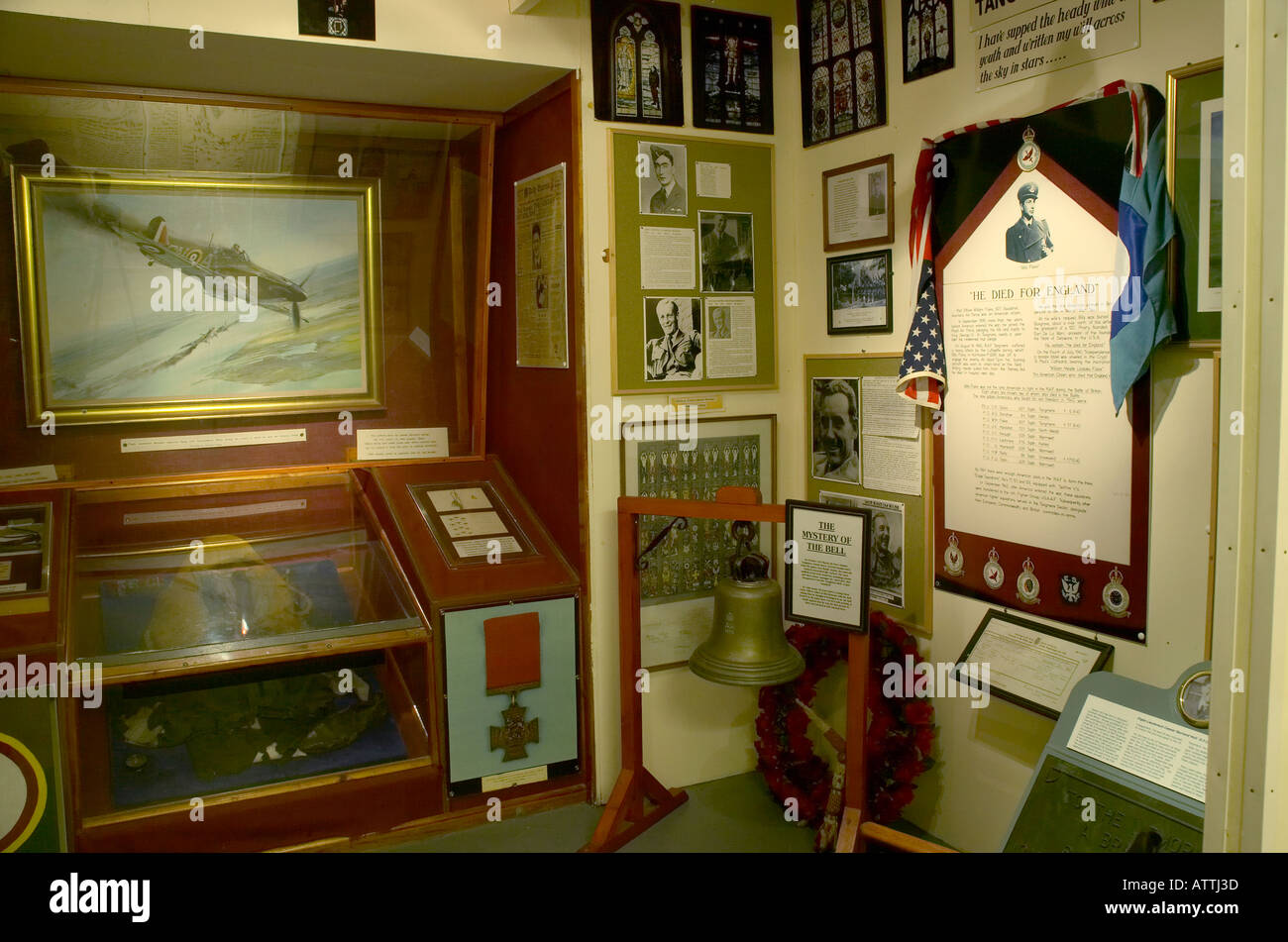 Exhibit in memory of Flight Lieutenant James Brindley Nicholson VC ...