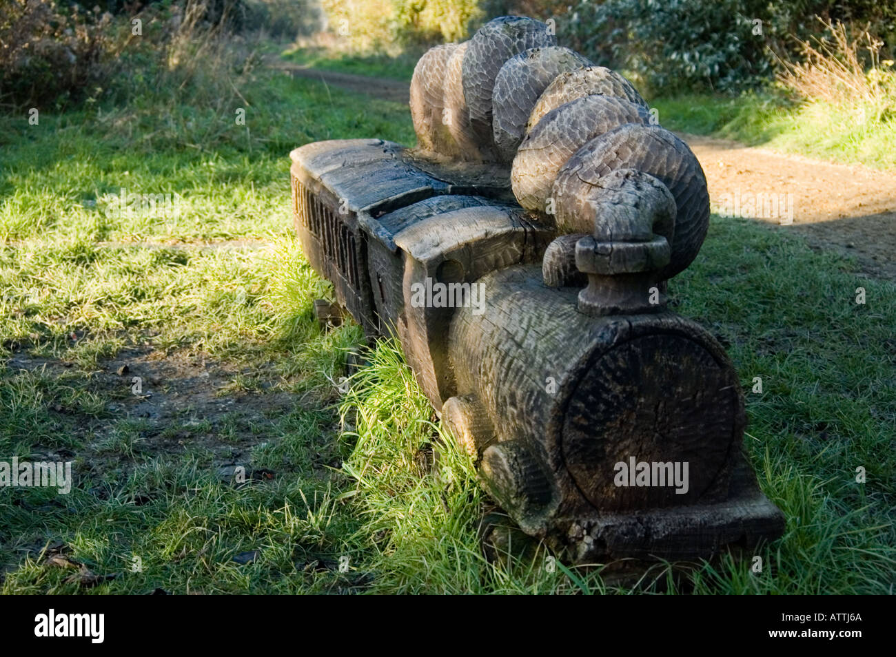 Carved wooden train hi-res stock photography and images - Alamy