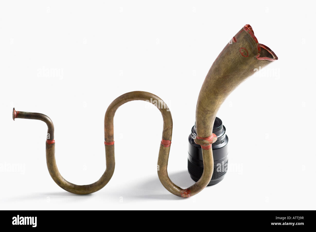 Close-up of a horn Stock Photo - Alamy