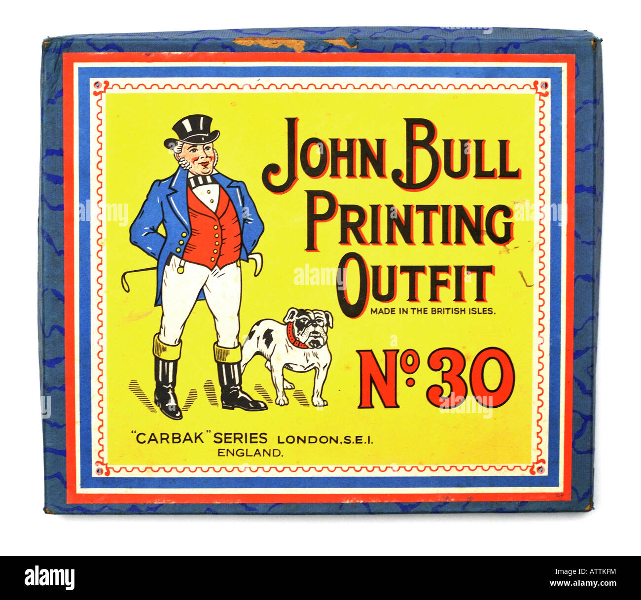 John Bull Printing Outfit c1960s Children's Toy FOR EDITORIAL USE ONLY ...