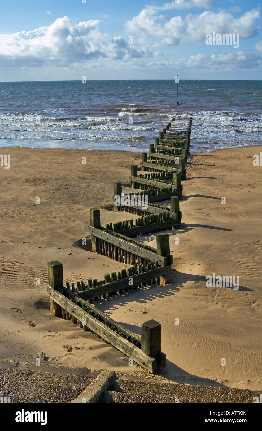 Hunstanton groynes hi-res stock photography and images - Alamy