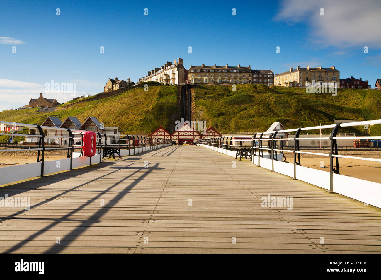 On the pier at saltburn by the sea Stock Photo - Alamy