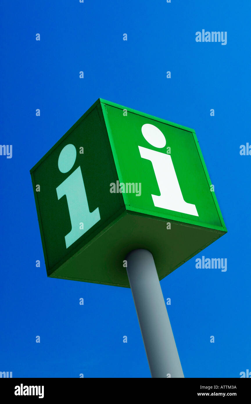 INFORMATION i SIGN Stock Photo - Alamy