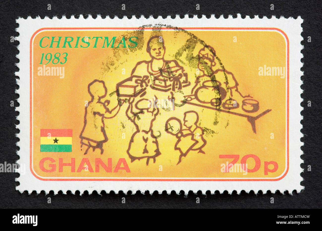 Ghana postage stamp Stock Photo - Alamy