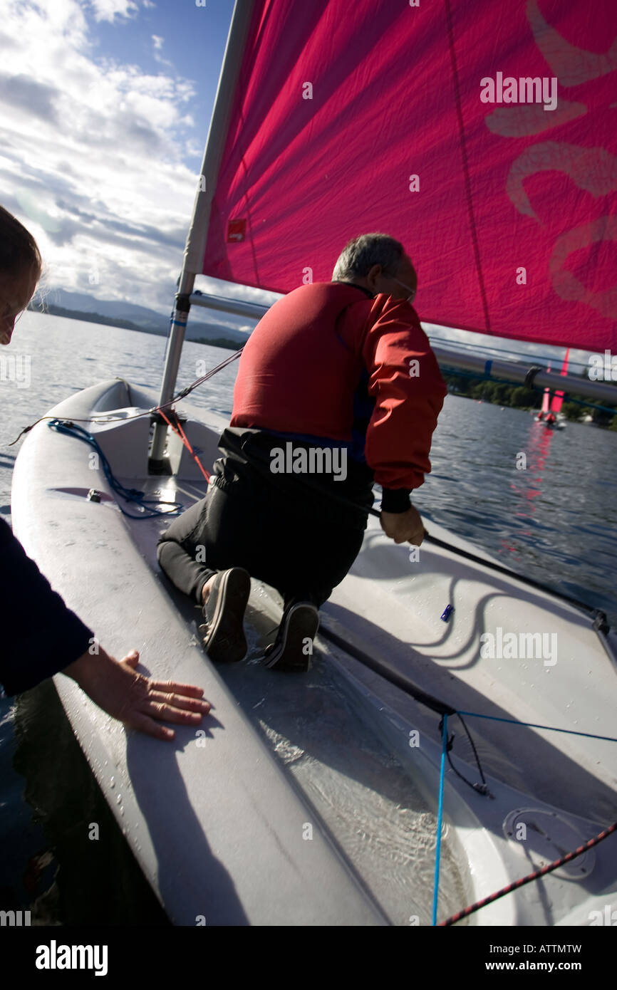 Adult Sail Training lesson on Lake Windermere - Miller Ground England ...