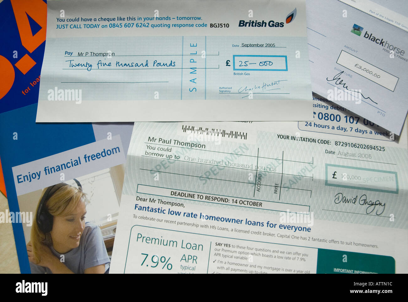 Pile of cheques hi-res stock photography and images - Alamy