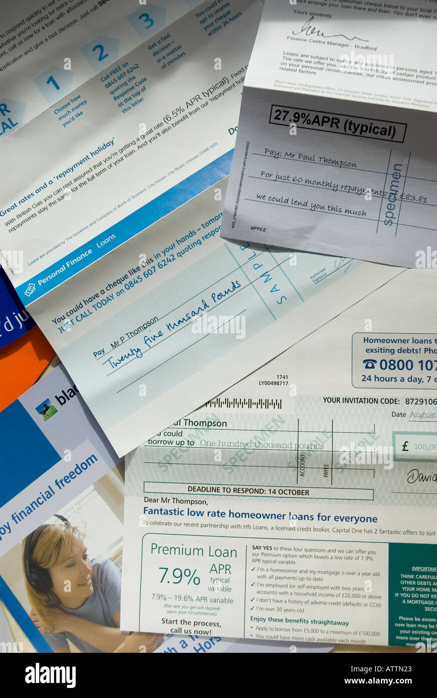 Pile of cheques hi-res stock photography and images - Alamy