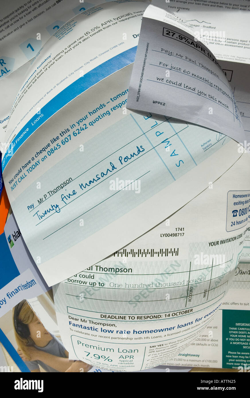 Pile of cheques hi-res stock photography and images - Alamy