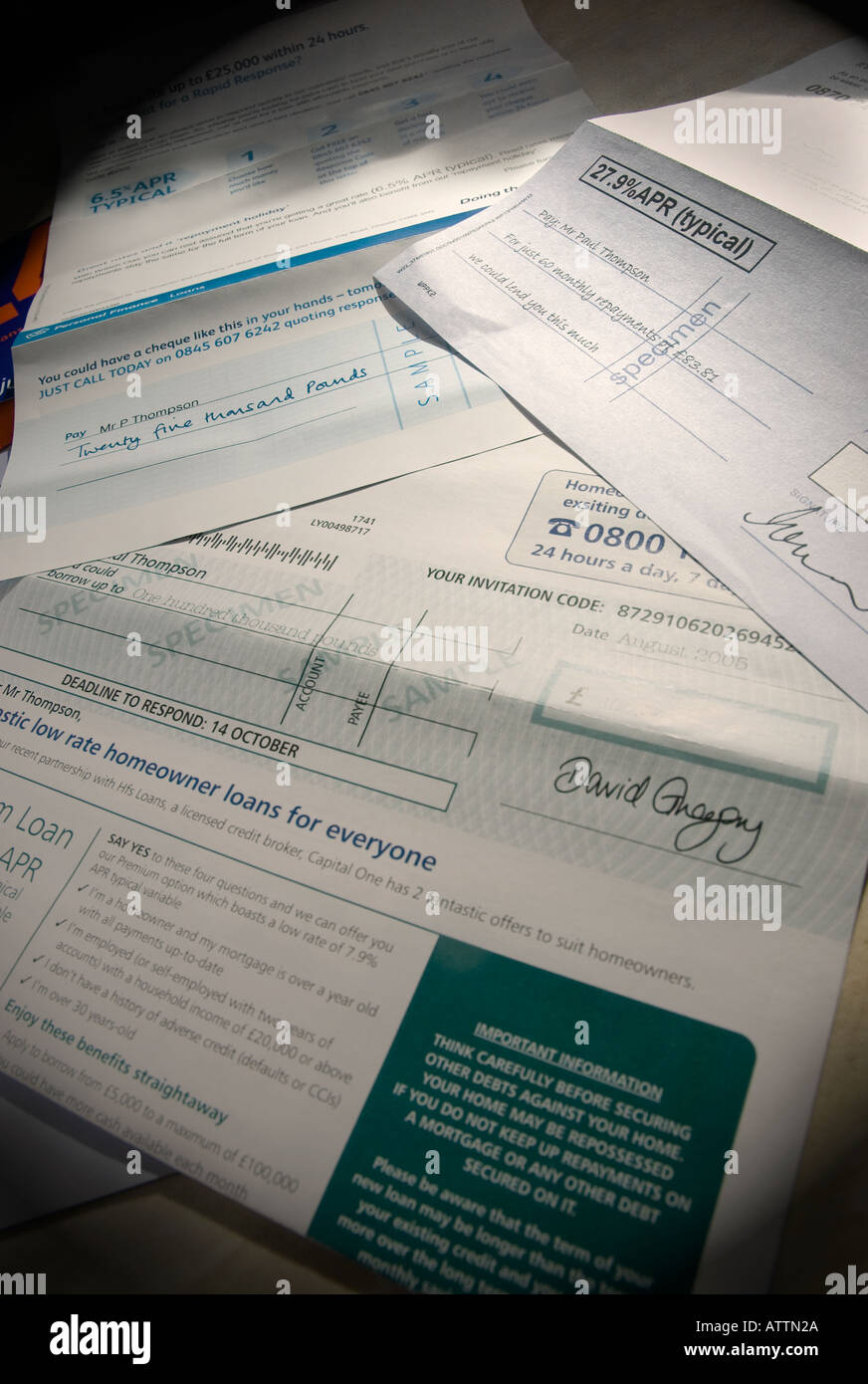 Pile of cheques hi-res stock photography and images - Alamy