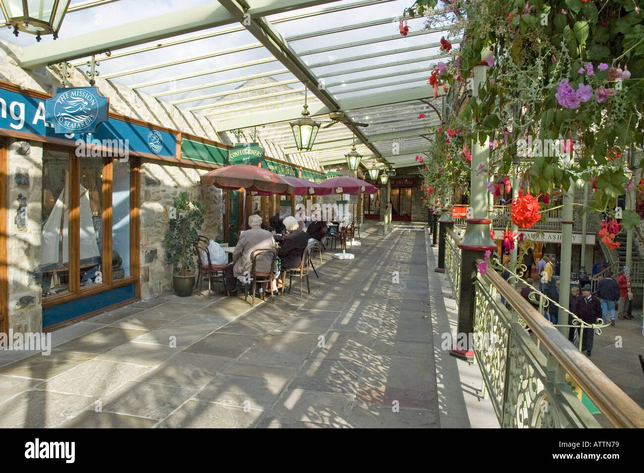 Craven Court indoor shopping arcade Skipton North Yorkshire UK Stock ...