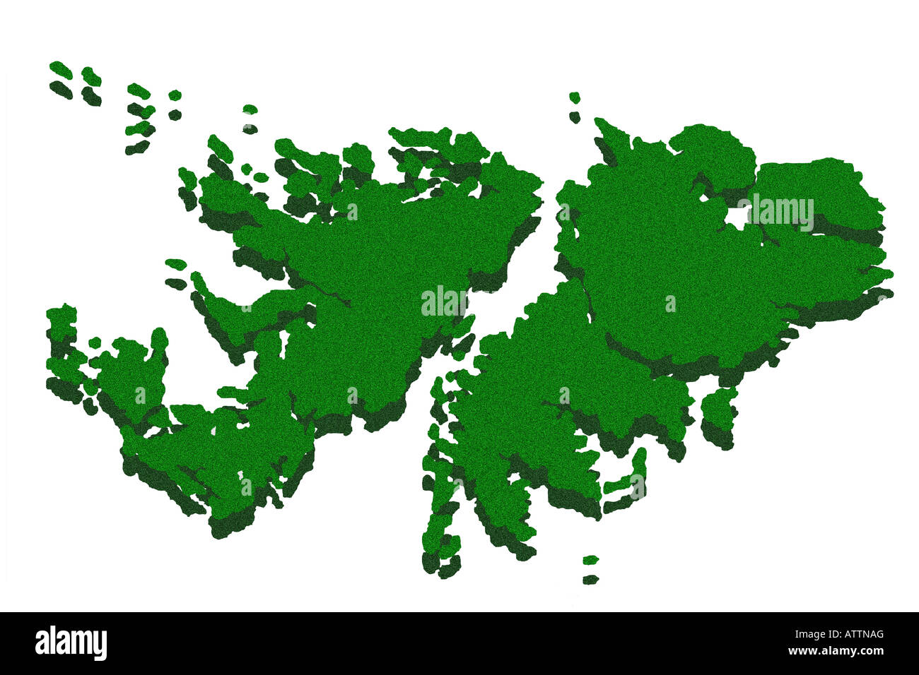 Outline map of Falkland Islands Stock Photo - Alamy