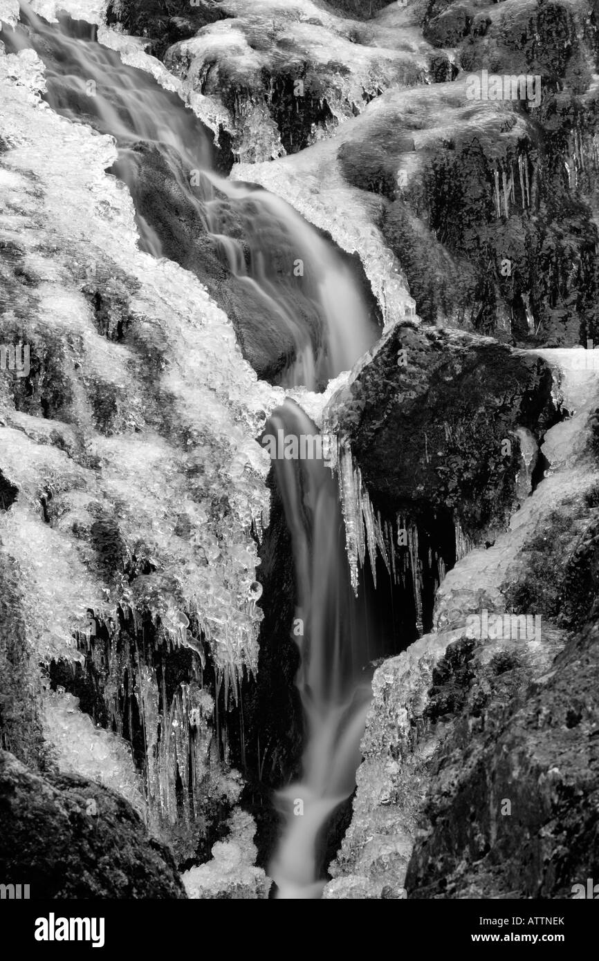 A section of Moss Force waterfall,Newlands valley,Cumbria,UK Stock ...