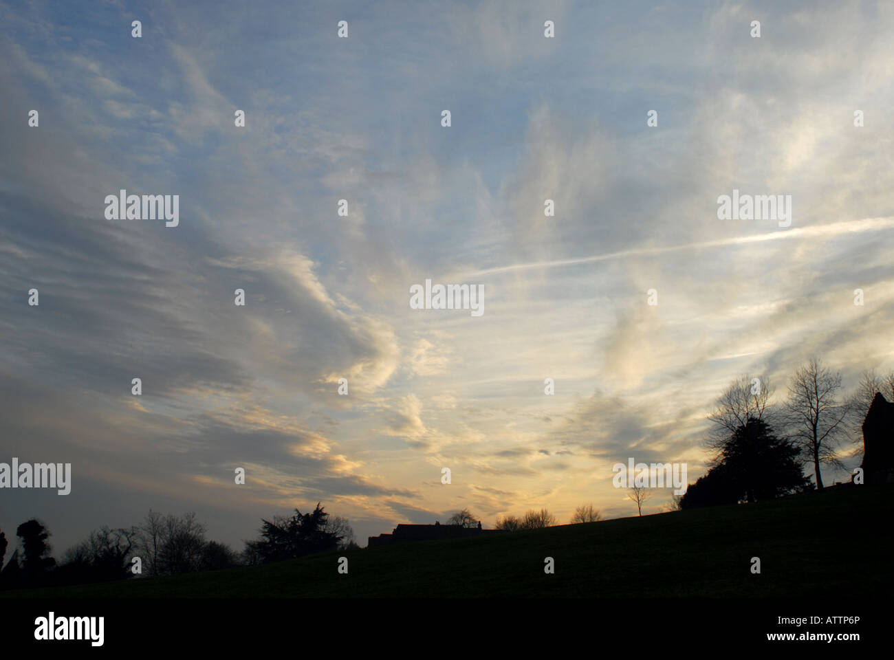 colourful and interesting patterns in the clouds at the end of another ...