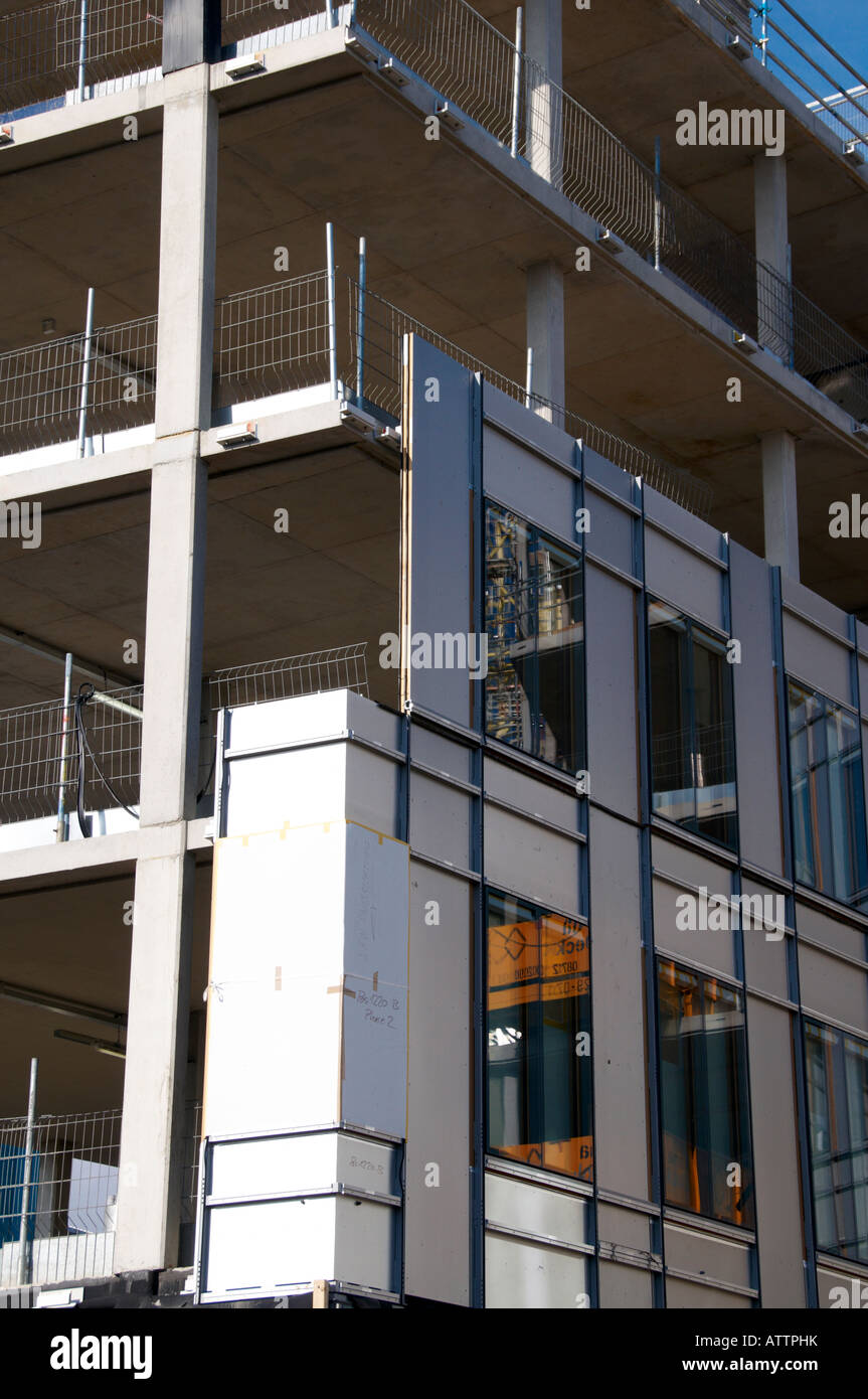 Building high rise office block in Sheffield city center South ...