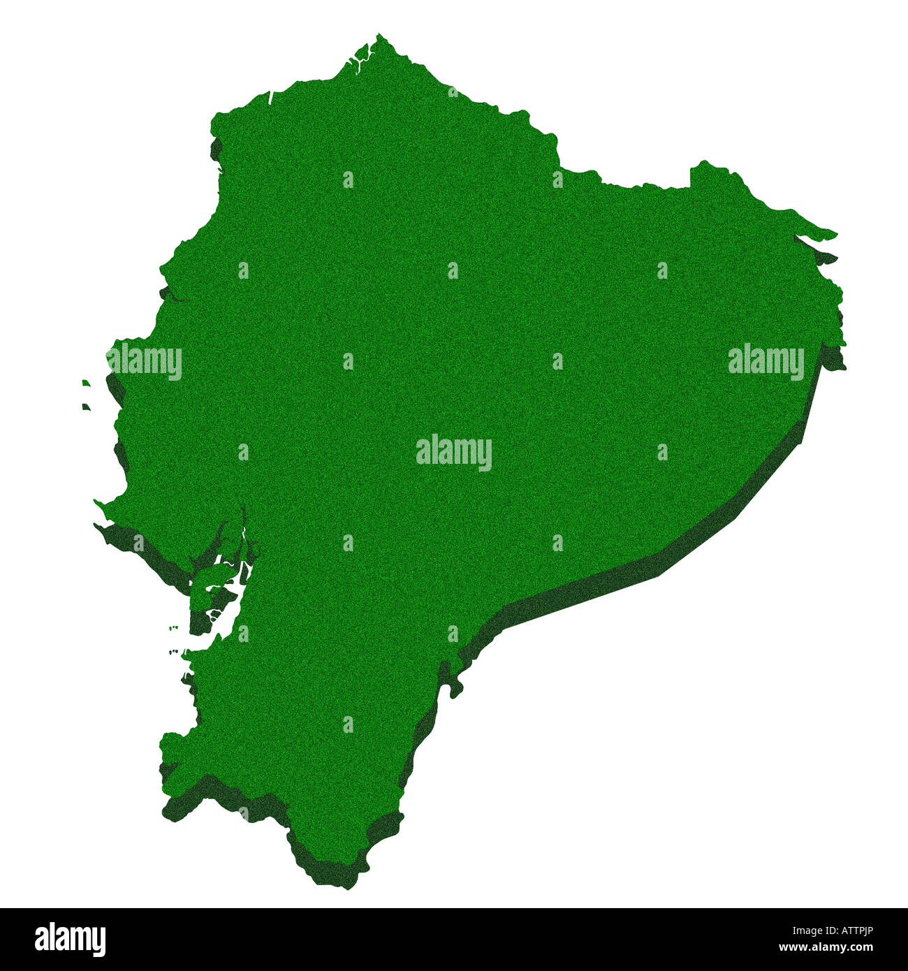 Outline map of Ecuador Stock Photo - Alamy