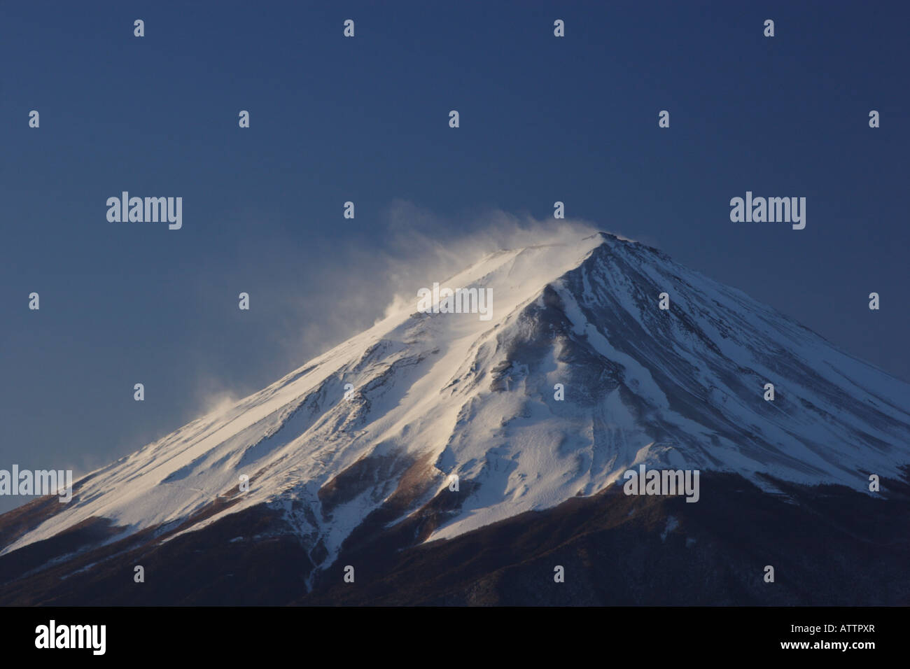 Snow-capped Mt Fuji seen from Kawaguchiko, Japan Stock Photo - Alamy