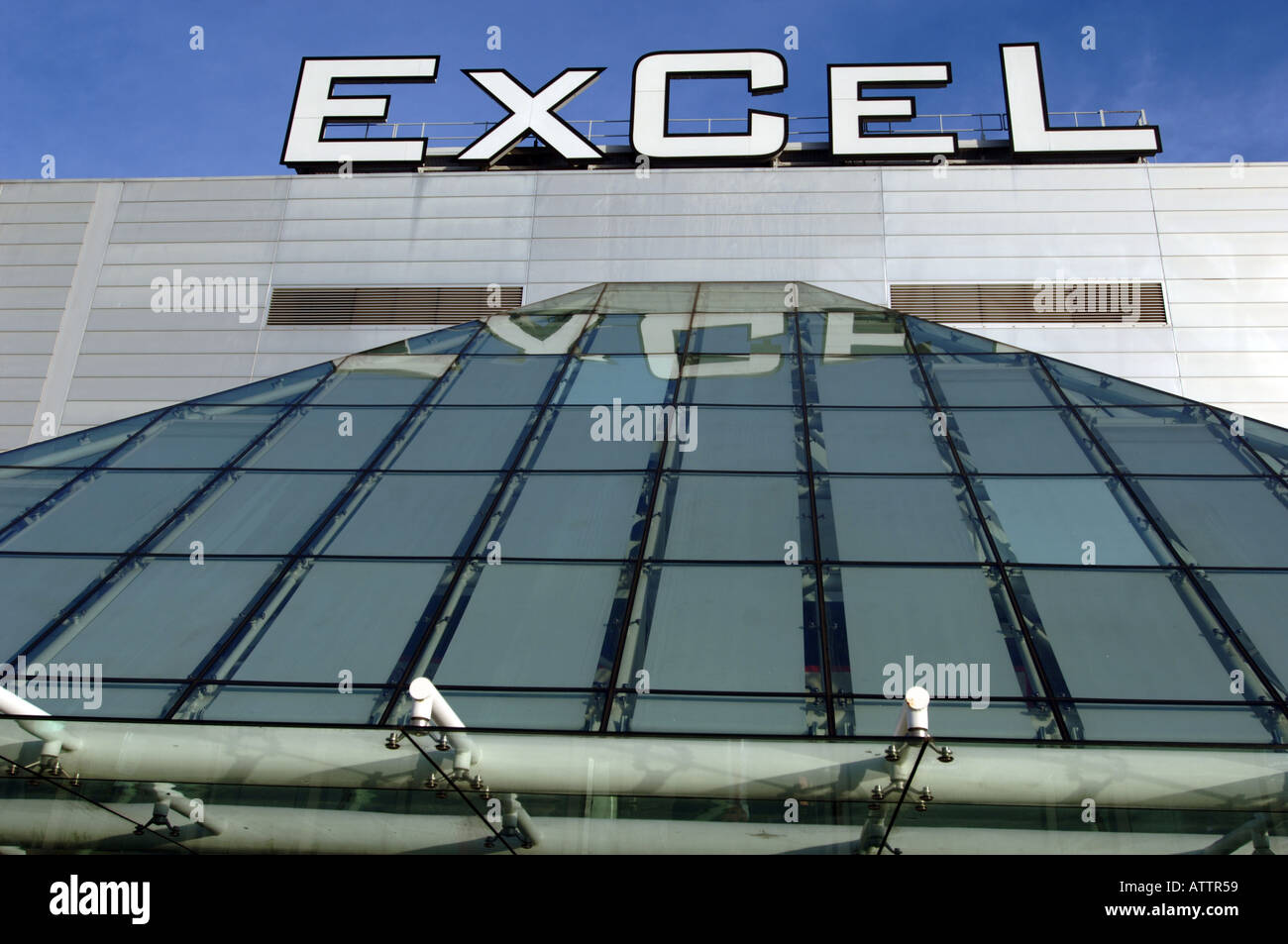 The Excel Exhibition Centre in the Docklands area of East London UK ...