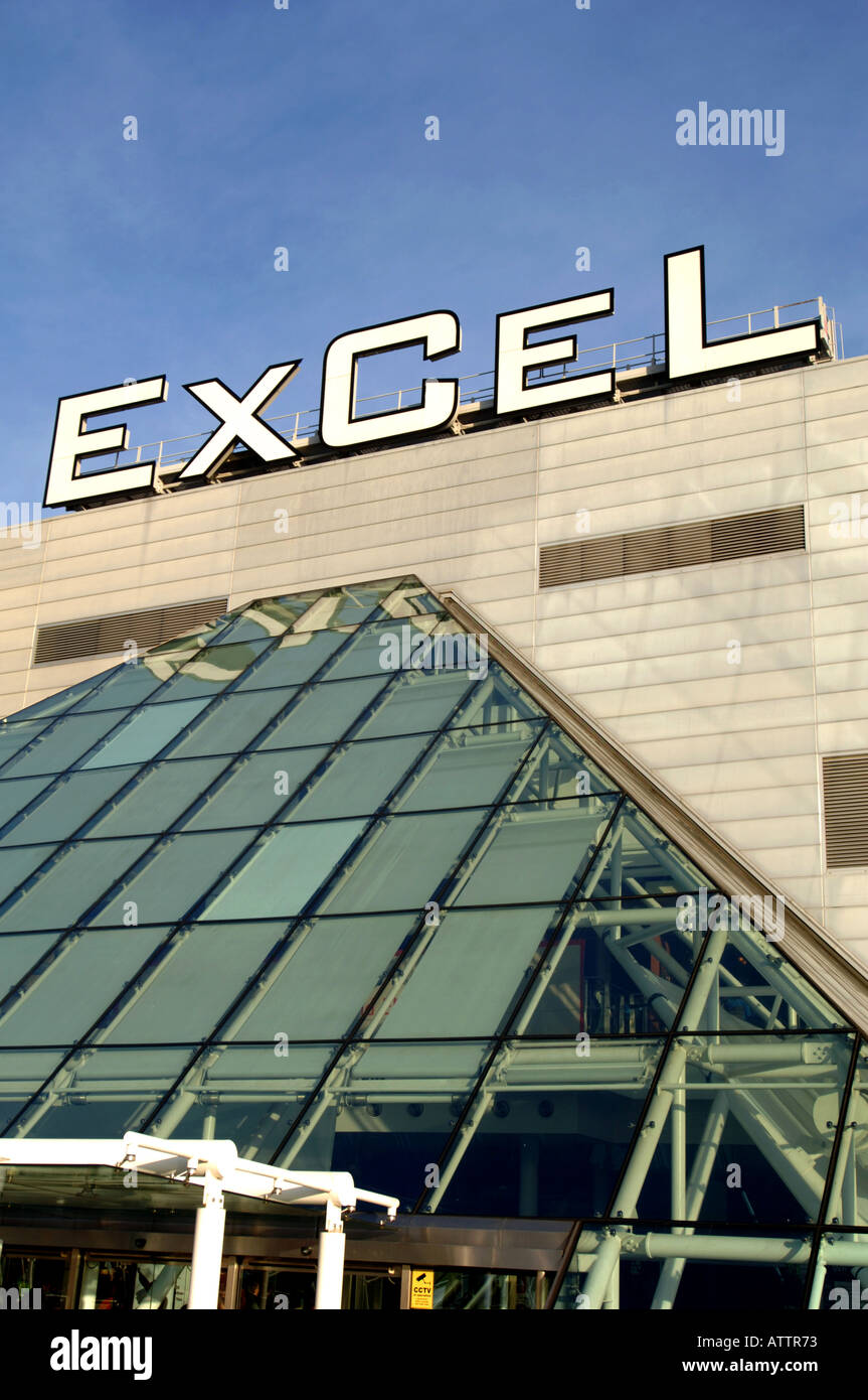 The Excel Exhibition Centre in the Docklands area of East London UK ...