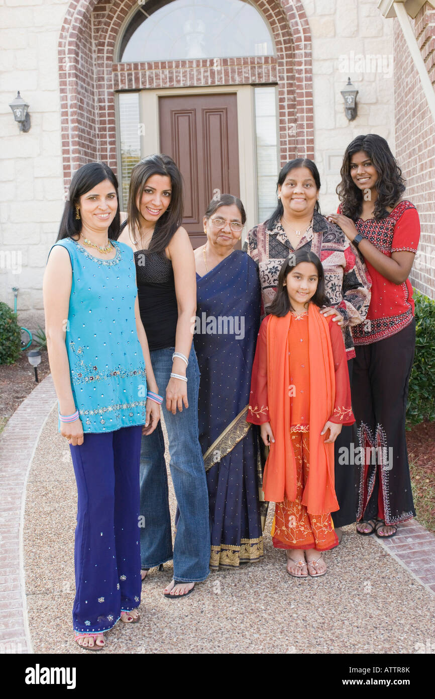 Portrait of a family standing together Stock Photo - Alamy