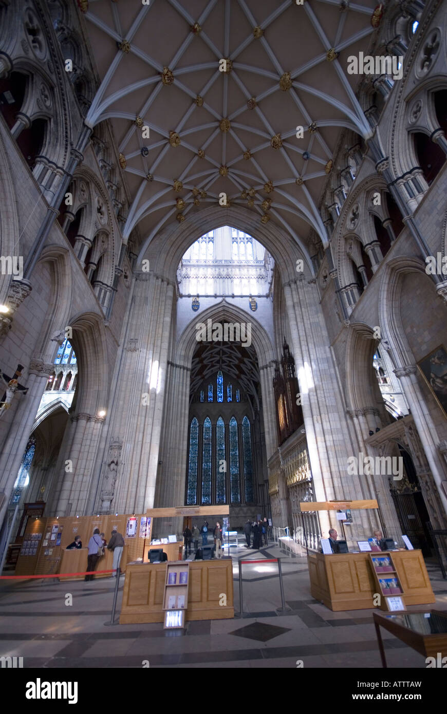 York Minster inside Stock Photo - Alamy