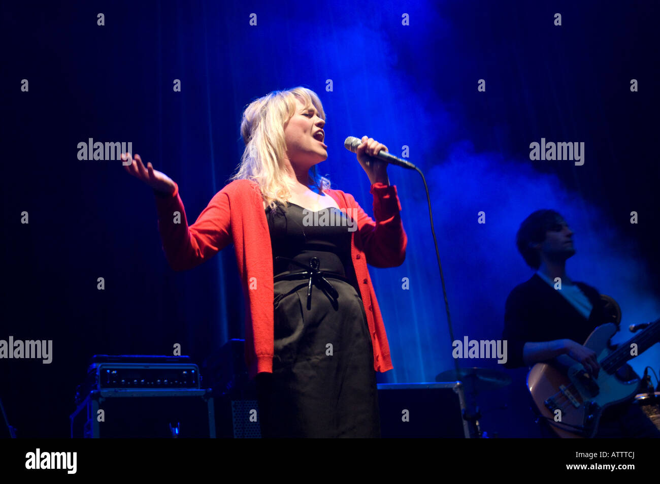 DUFFY - the young welsh singer on stage at Aberystwyth Arts Centre ...