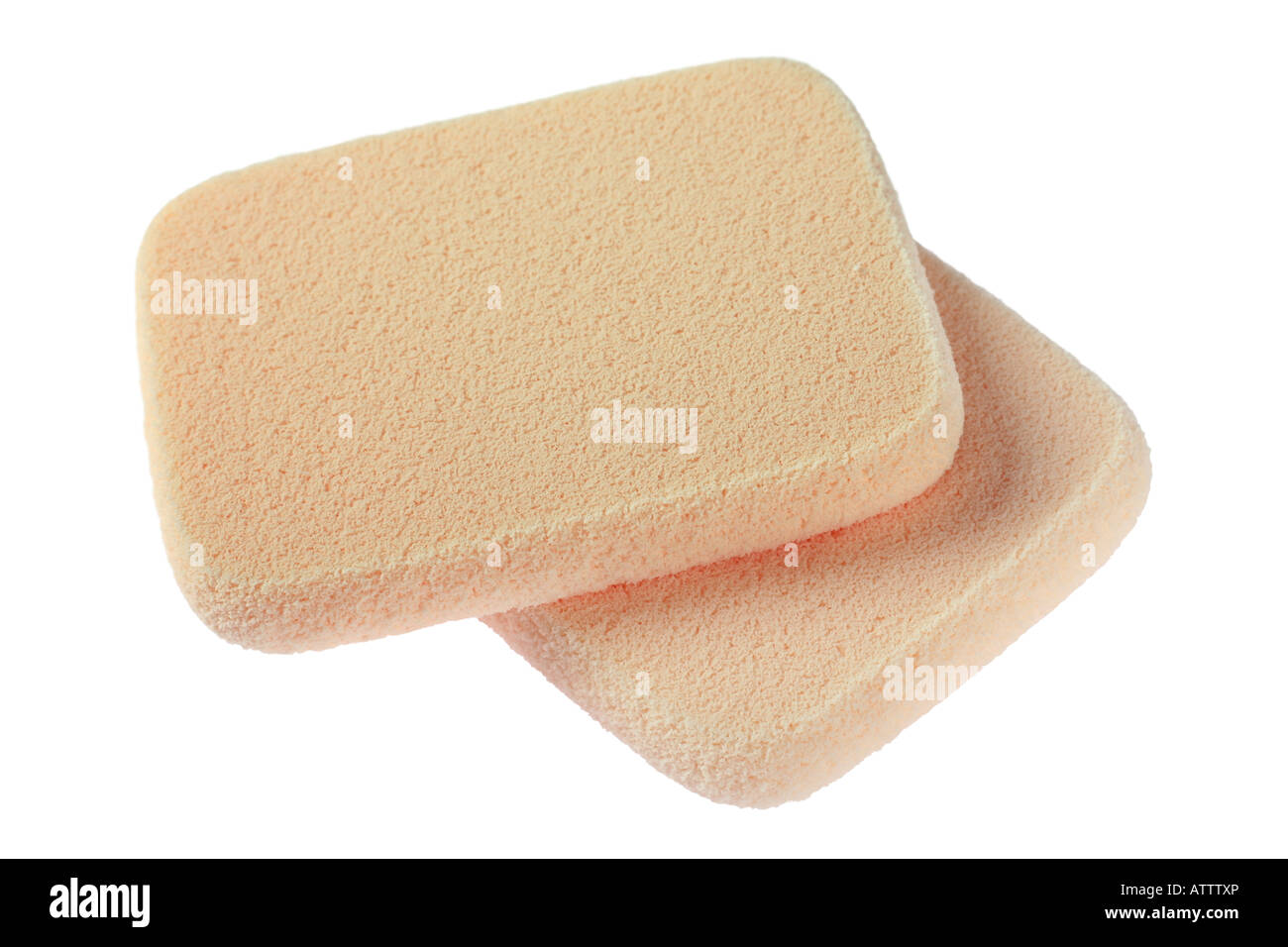 Sponge for cleaning face isolated on white Stock Photo - Alamy