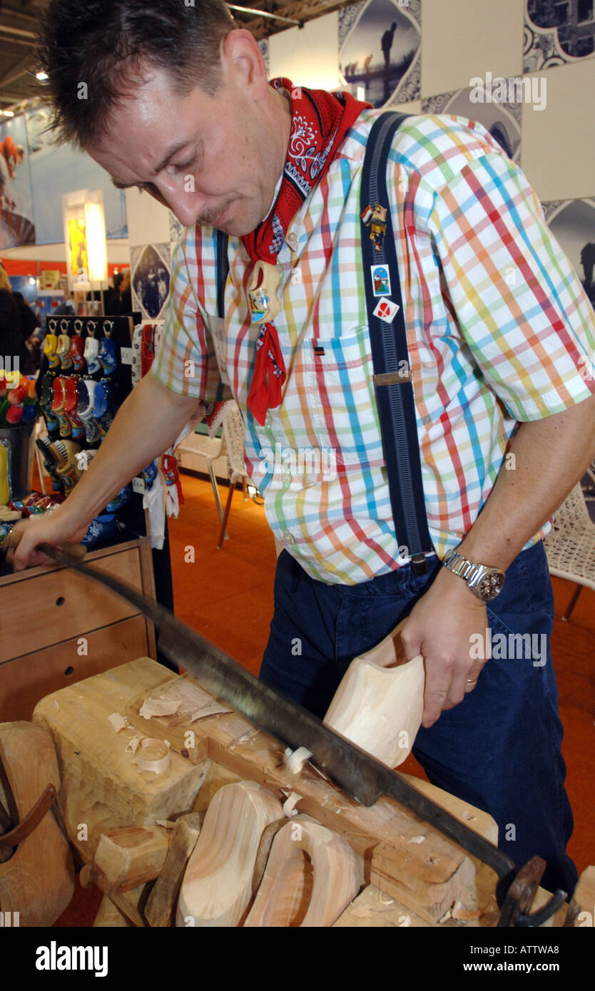 Clogs being made Stock Photo - Alamy