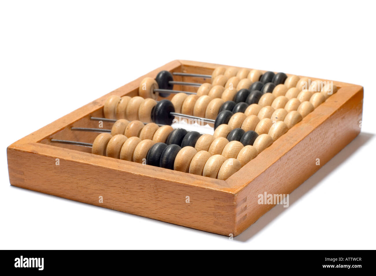 series object on white isolated abacus Stock Photo - Alamy