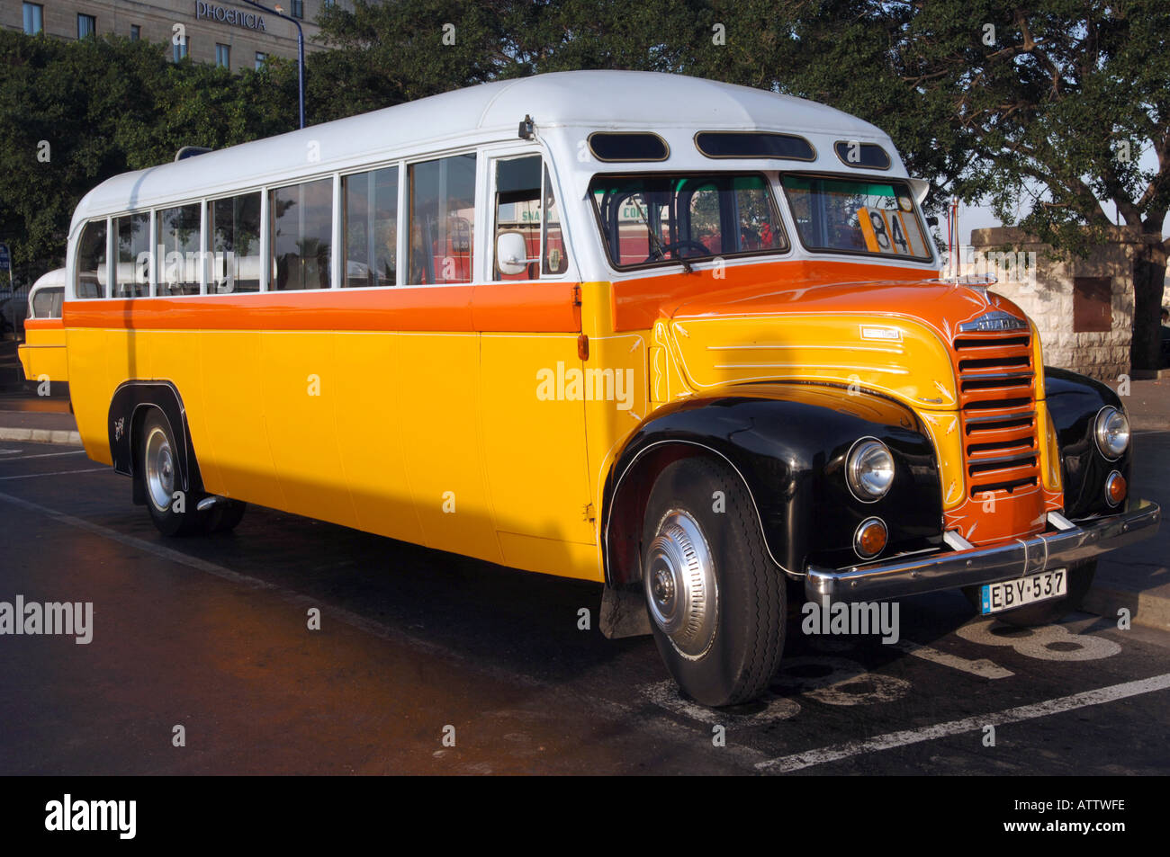 The old style buses that are the main transport The Island of Malta ...