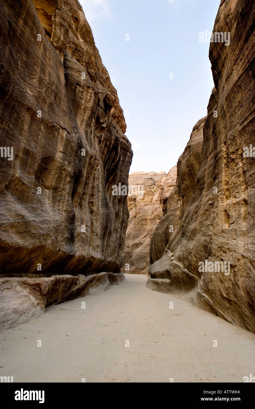 The Siq Petra Jordan Stock Photo - Alamy