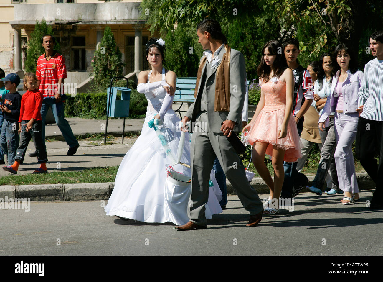 Romania Alba Iulia central Romanian traditional wedding bride ...